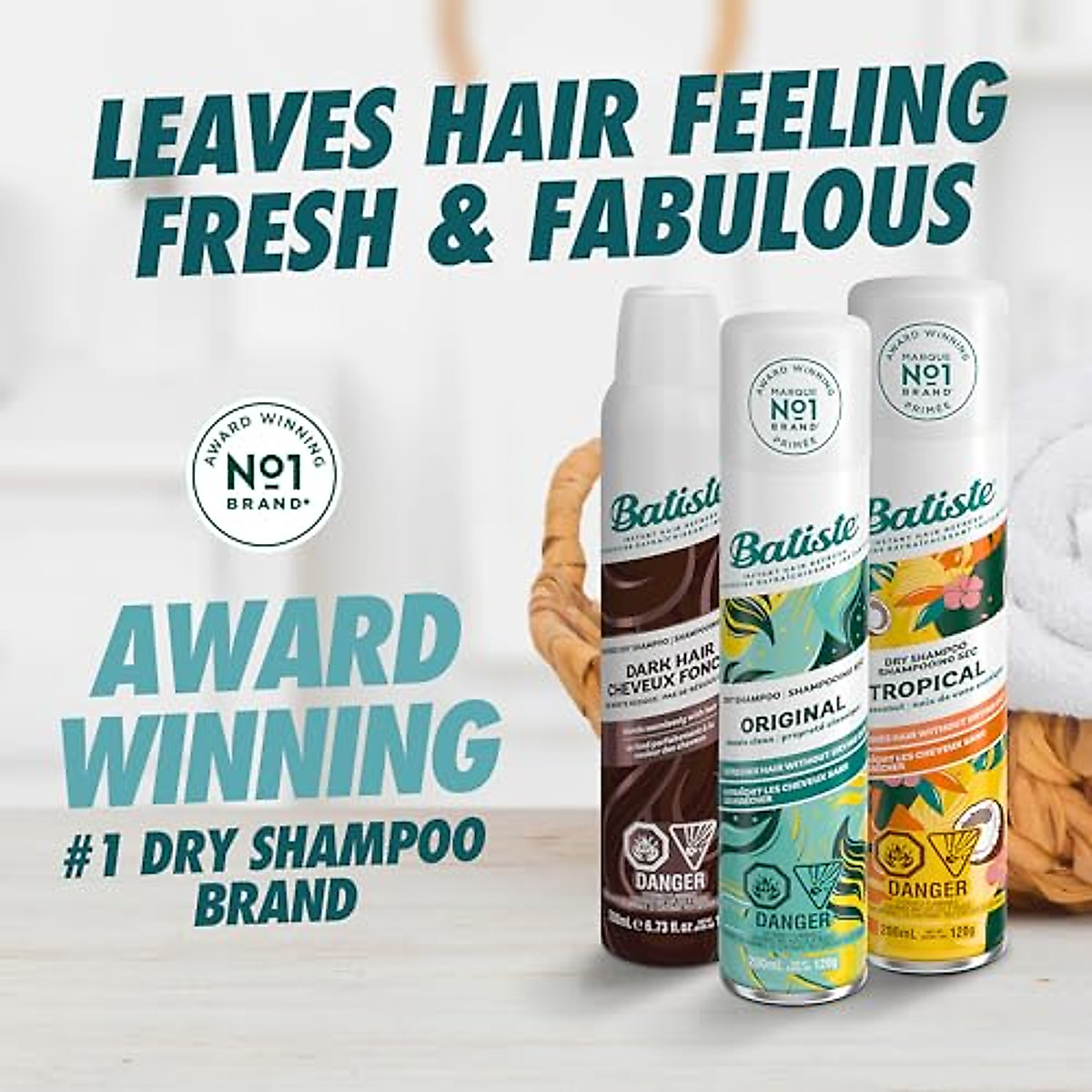 Batiste Dry Shampoo Clean & Light Bare 6.73 fl. oz