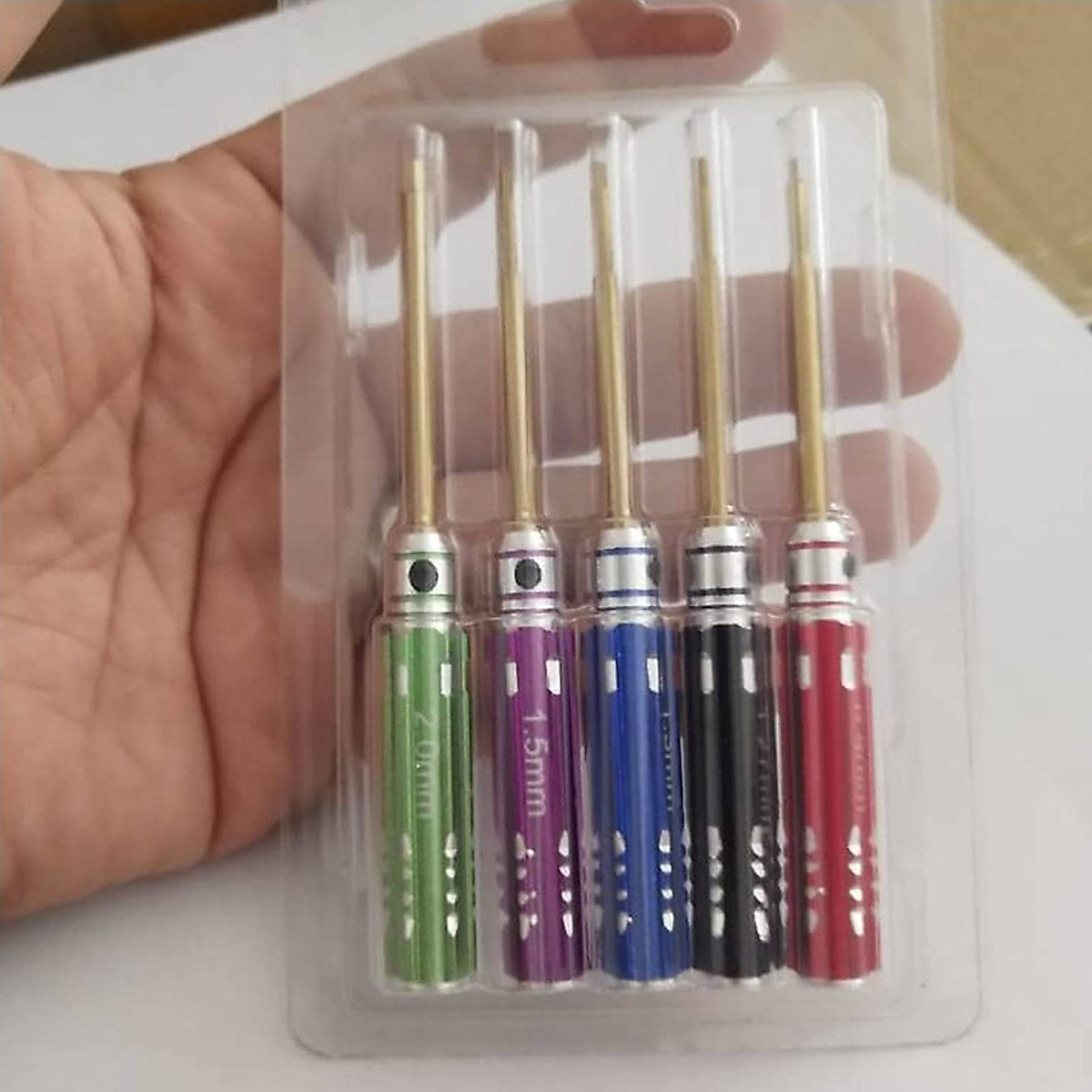 Colorful Screw Driver Set Screwdriver Tools Kit HSS Hexagon Screwdriver Wrench Tool 0.9mm 1.27mm 1.3mm 1.5mm 2.0 Screwdriver Kit