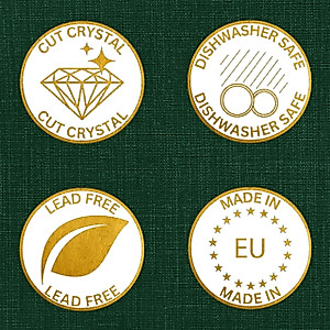 Hemswell Crystal Brandy Snifter Single Cognac Glass - Small Brandy Snifters for Brandy or Whiskey - Elegant and Exquisite Cognac Balloon Glass Crystal 8.5oz - Glenrigg Design