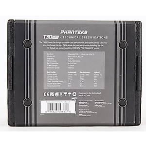 Phanteks (PH-F120T30_BG_3P) T30-120 Fan Triple-Pack, Premium high-Performance Fan, Excellent Sound Quality, 4-pin PWM, Multiple Fan RPM Modes, Black/Grey, 4.72 x 7.36 x 5.98 inches