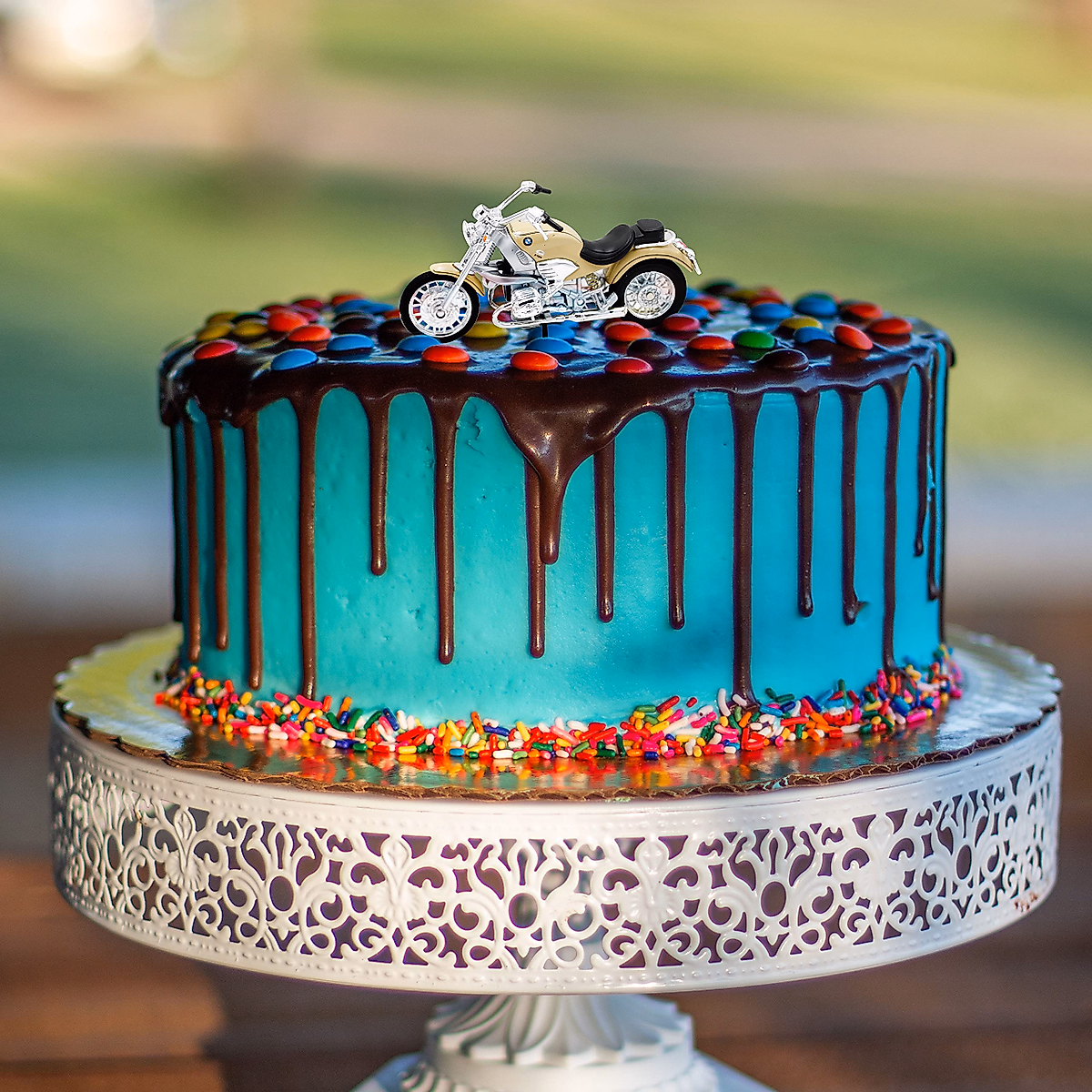 Welly Die Cast Motorcycle Yellow Compatible with S1000RR, 1:18 Scale