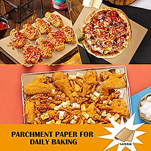 200 Pcs Parchment Paper Sheets 9 x 13 Inches, Precut Parchment Paper for Baking, Air Fryer Disposable Paper Liner, HOFHTD Non-Stick Cooking Papers for Grilling, Frying, Steaming