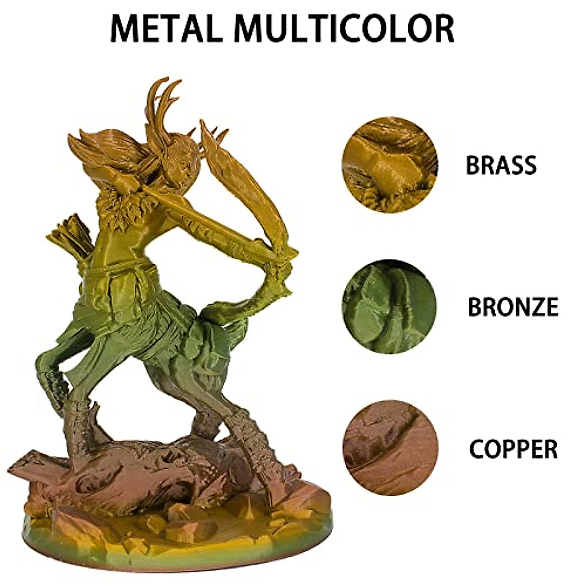 (2 Items) 1kg Silk Silver Shiny Red & 1kg Vintage Metal Rainbow PLA Filament, 3D Printer Filament, PLA Filament 1.75mm +/- 0.02mm