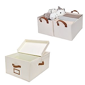 StorageWorks Rectangular Metal Basket Set, 25-Pound Capacity