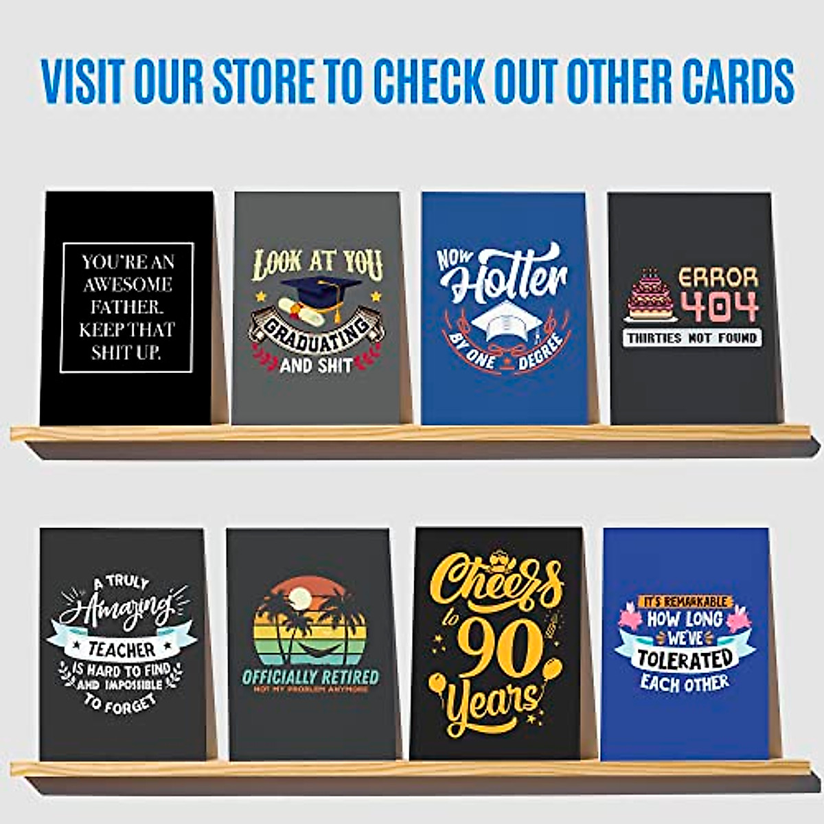 Funny leaving card for coworker or boss with envelope | Congratulations retirement present for men or women | Perfect goodbye card for someone who is going away | Survived All the Meetings