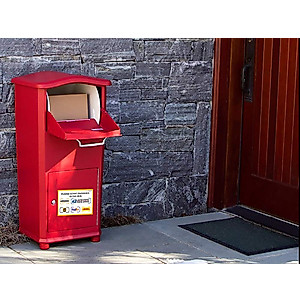 IGNIXIA Pack of 02 Package Delivery Sign Decals, Delivery Instructions for Amazon, Fedex, DHL, Ups, Usps Sign 10 x 7 inches Self Adhesive Sticker with Glossy Lamination