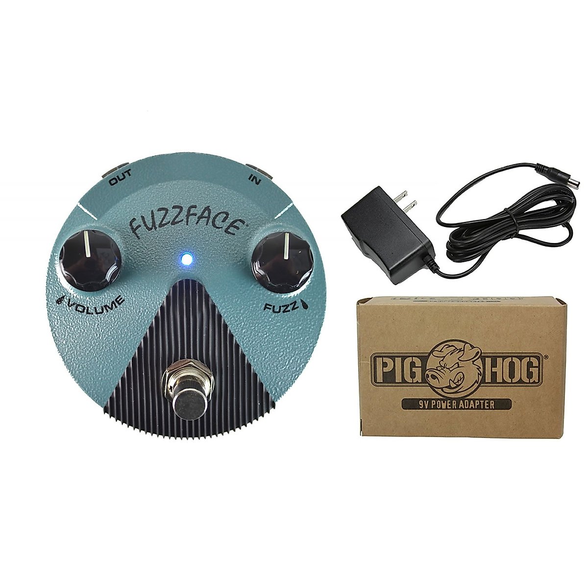 Dunlop Electronics FFM3 Jimi Hendrix Fuzz Face Mini Power Bundle w/ 1 free Items: Item: Pig Hog 9v Power Adapter