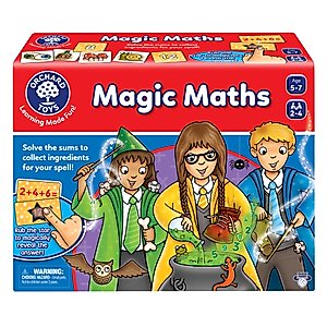 Orchard Toys Moose Games Magic Maths Game. an exciting and spellbinding Math Game. for Ages 5-7 and for 2-4 Players