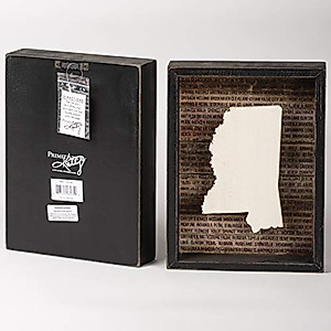 Primitives by Kathy 28235 State Pride Box Sign, Mississippi