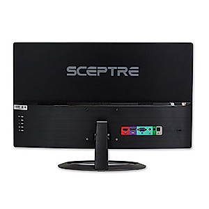 Sceptre 27" Curved 75Hz LED Monitor C278W-1920R Full HD 1080P HDMI DisplayPort VGA Speakers, Ultra Thin Metal Black, 1800R immersive curvature, 2018,Metallic Black