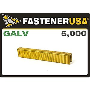 5/8" Leg x 3/8" Crown 18GA Galvanized M10 Staples 5M Box
