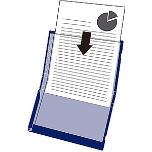 King Jim 5894H Clear File, A4, Bi-Fold, Compack, Black