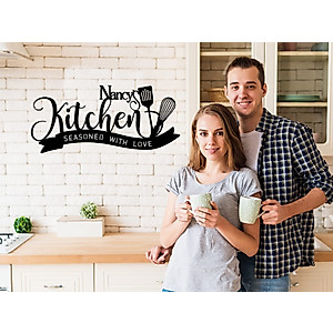 Personalized Metal Sign for Kitchen, Nana's Kitchen Sign, Mom's Kitchen Sign, Kitchen Wall Decor, Custom Kitchen Signs, Personalized Kitchen Gifts, Nana Mothers Day Gift, Kitchen Metal Wall Art