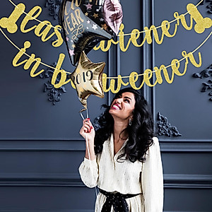 Funny Bachelorette Banner, Bachelorette Party Banner, Funny Bridal Shower Decorations, Bachelorette Party Decorations Supplies (Gold Glitter)