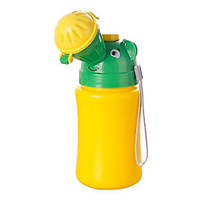 HiCat Kids Baby Child Portable Potty, Mini Outdoor Urinal Emergency Toilet for Camping Car Travel and Toddler Potty Pee Training, Safety Spring Lock Leakproof Design - No Leaking (Boy-YG)