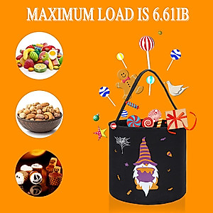 2pcs Halloween Trick or Treat Bags Halloween Candy Buckets Fabric Tote Gift Bags for Halloween Parties…
