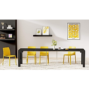 Mobili Fiver, First, Extendable Console Table 17.7(120) x35.4 in, Pearled Elm, for 4-14 People, Space-Saving Dining Table, Italian Furniture