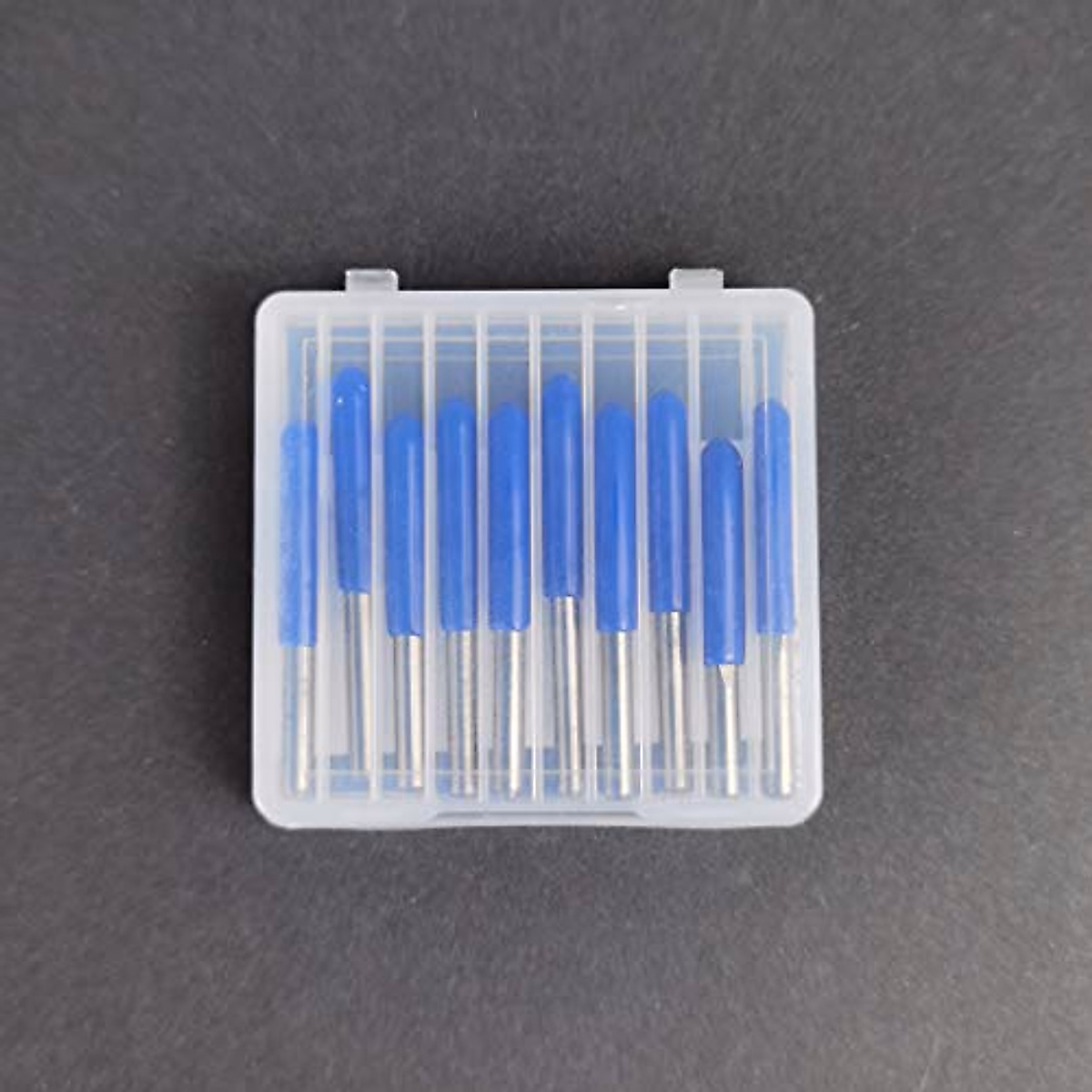 10pcs CNC Router V Bits, 3 Edge Pyramid Engraving, 1/8" Shank CNC 3D Milling Cutter| 20/30/45/60/90 Degrees, 0.1mm Tip