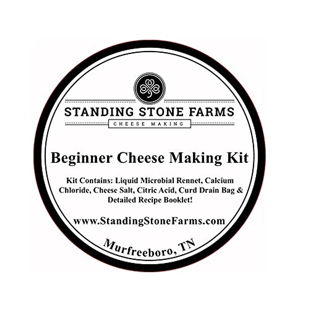 Standing Stone Farms Basic Beginner Cheese Making Kit - Mozzarella, Burrata, Burricota, Chevre, Ricotta, Mascarpone & Butter!