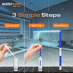 Watersafe® Advanced Lead in Drinking Water Test Kit – Lead Detection at 5 PPB - DIY at Home Water Lead Test Kit for Tap or Well Water – 8 Minute Test (2)