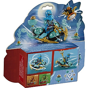 LEGO NINJAGO Nya’s Dragon Power Spinjitzu Drift 71778 Creative Blue Ninja Toy, Gift Idea for 6 Year Old Boys and Girls, Interactive Spinning Toys, includes Nya Minifigure