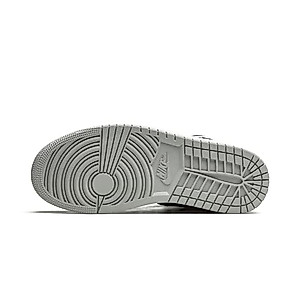 Nike mens Air Jordan 1 Retro High Sneaker, White/Black-grey Fog-bleached, 11