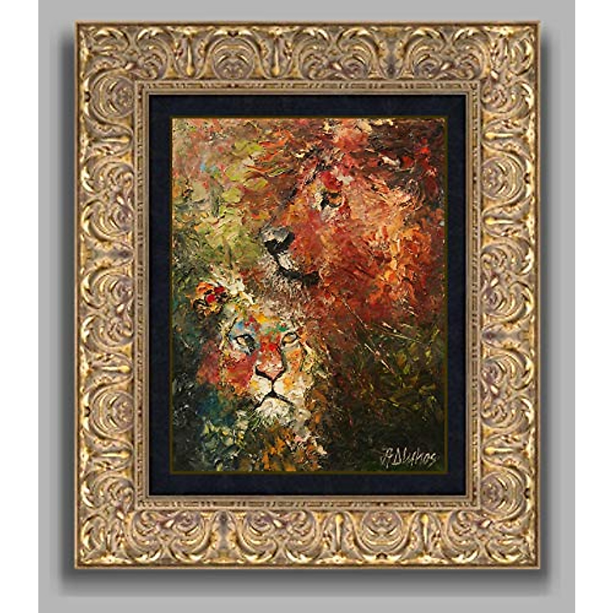 (SOLD) Kaitiaki ❤ - NEW FOR 2019 The pride guardian lion by internationally renown painter Andre Dluhos