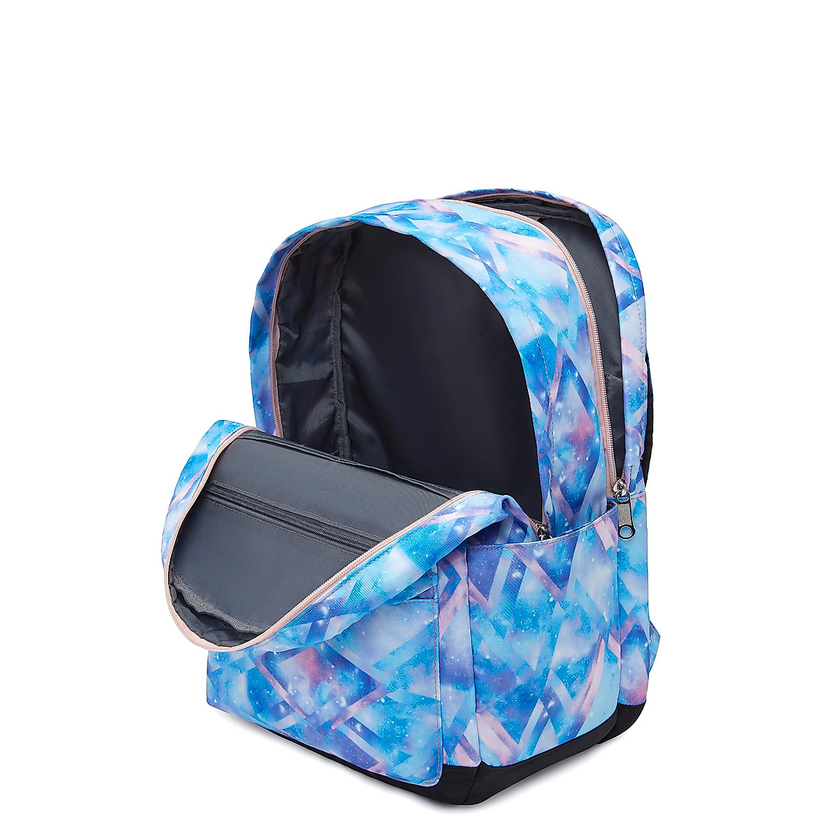 BLUEFAIRY Middle School Backpacks for Girls Teens Ages 8-10 Galaxy Backpack High School Bags Padded Straps Large Book Bag Bookbag for Teenagers Blue 17"