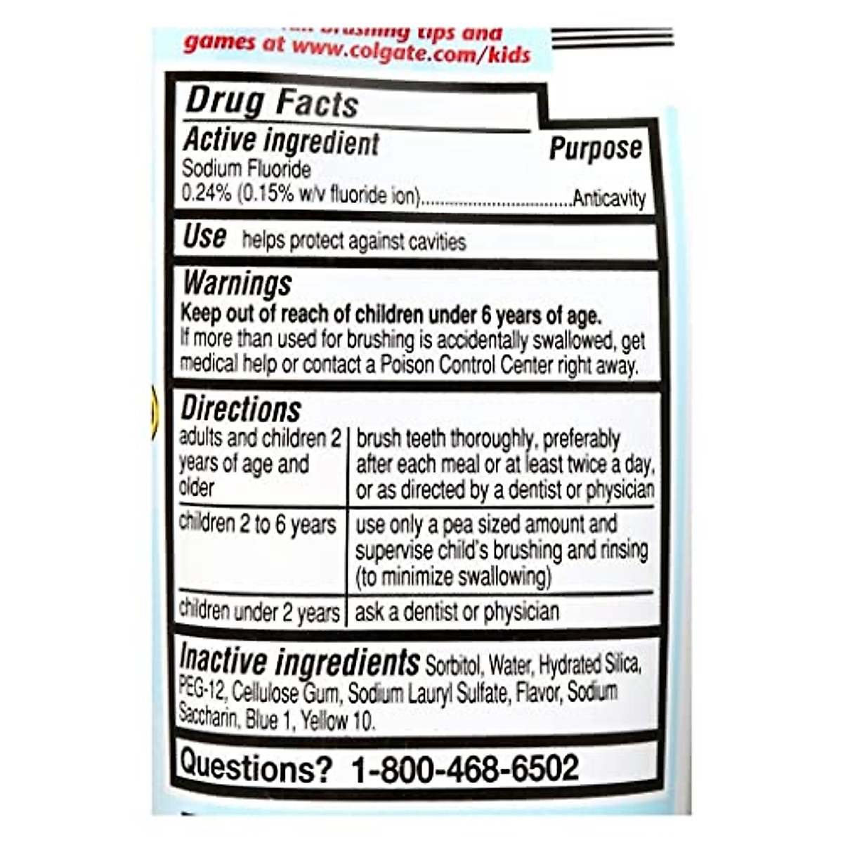 Colgate Unicorn Anticavity Kids Toothpaste with Fluoride for Ages 2+, ADA-Accepted, Mild Bubble Fruit Flavor - 3.5 Ounces (4 Pack)