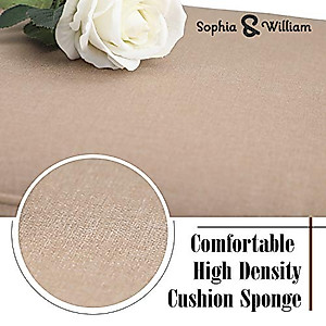 Sophia & William Outdoor Patio Dining Set 7 Pieces Metal Furniture Set, 6 x Swivel Chairs with 1 Rectangular Metal Table 6 Person for Outdoor Lawn Garden