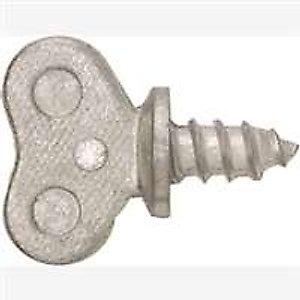 Dealer License Plate Thumb Screw, Screw size: 1/4" (#14) x 1/2", Screw length: 1-1/8", Qty: 100