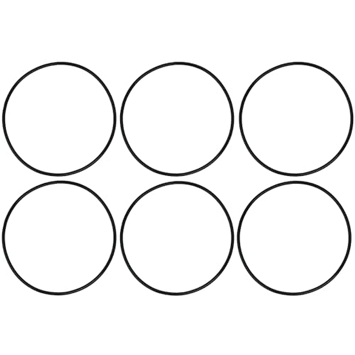 AppliaFit O-Rings Compatible with Whirlpool WHKF-DWHBB, WHKF-C9 and American Plumber W10-PR, W10-OR Water Filter Housings (6-Pack)