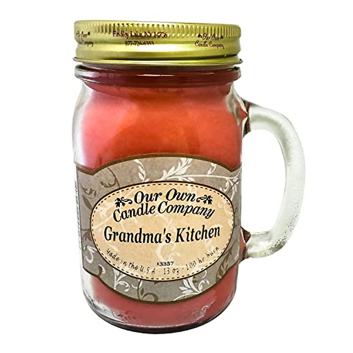 Our Own Candle Company Grandma's Kitchen Scented 13 Ounce Mason Jar Candle