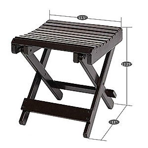 3059 – Coffee - Wooden Collapsible Stool Picnic Fishing Seat Chair Kitchen – QQ09