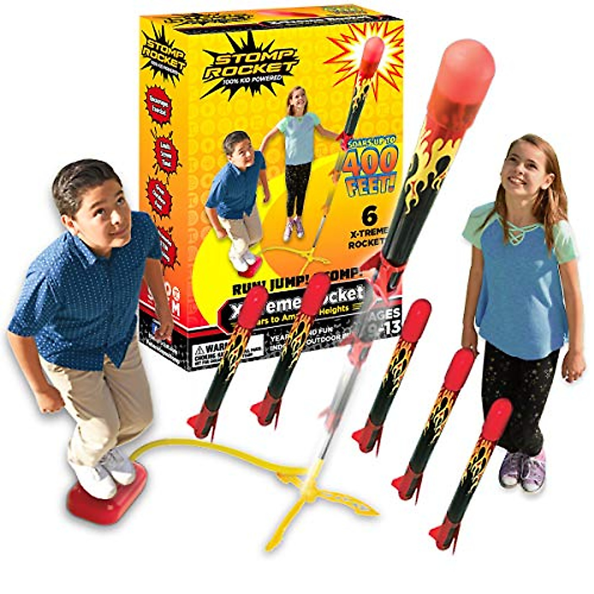 Stomp Rocket Extreme Rocket (Super High Performance), 6 Rockets [Packaging May Vary]