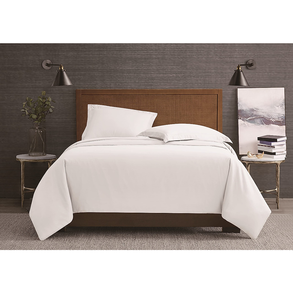 London Fog Garment Washed Solid Duvet Set White Microfiber 2-Piece Twin XL Duvet Set, Solid Themed, Adult and Teen, Oeko-TEX Certified