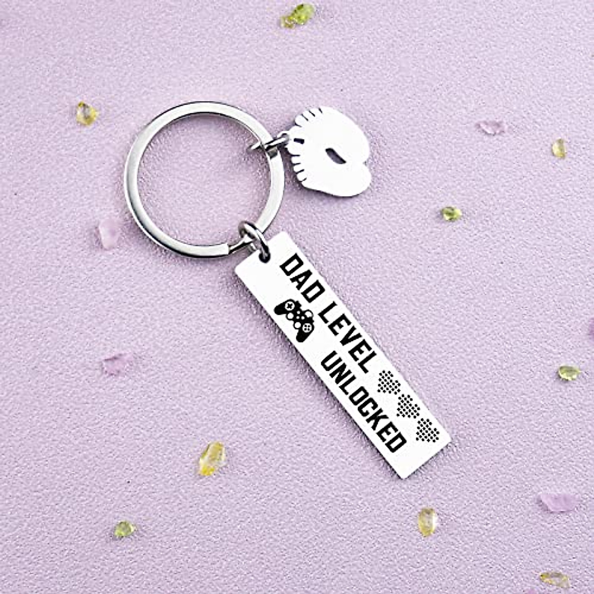 New Dad Keychain Gifts Pregnancy Announcement for Dad Husband, First Time Dad, Dad to be, Soon to be Fathers Day for Dad Step Dad to Be Husband from Daughter Son Dad Valentine’s Day Gifts,