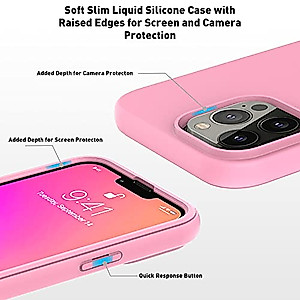 GW USA Compatible for Apple iPhone 13 Pro Max / 12 Pro Max Case with Built-in Screen Protector,Rugged PC Front Cover + Soft TPU Non-Slip Cover, Shockproof Full-Body Protective Case Cover - Pink
