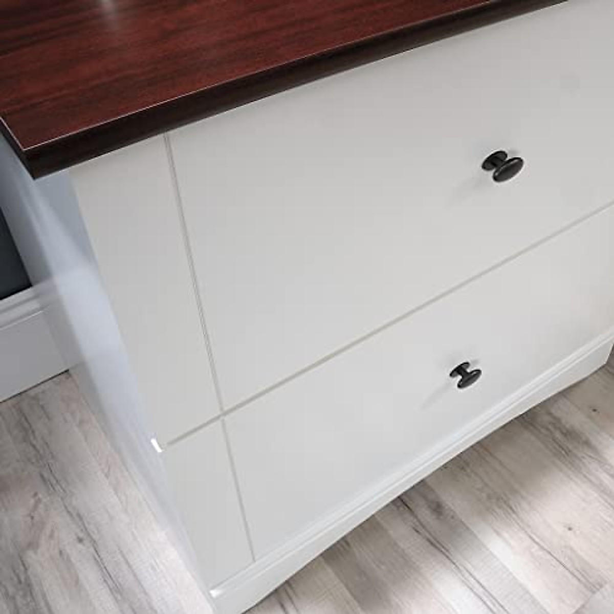 Sauder Miscellaneous Office Lateral File, L: 32.05" x W: 21.97" x H: 29.012", Soft White Finish