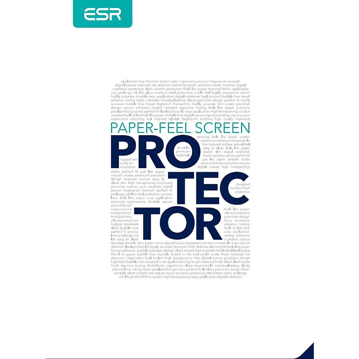 ESR 2 Pack Paperfeel Screen Protector Compatible with iPad 10th Generation (10.9 Inch, 2022), Write and Draw Like on Paper, Anti-Scratch, Thin and Responsive, Easy Application Tray