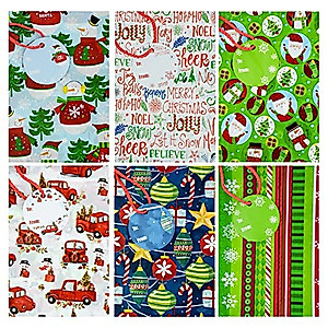 2 Giant Christmas Gift Bag 36x44" W/tie & Gift Card Set of 2