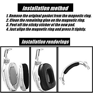 A40 TR 1 Set Replacement Ear Cushion Earpads Foam Headband Compatible with Astro A40 TR Gaming Headset Cover Repair Parts