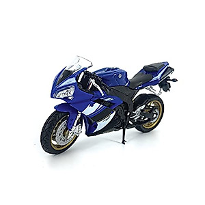Welly Die Cast Motorcycle Blue Yamaha 2008 YZF-R1, 1:18 Scale