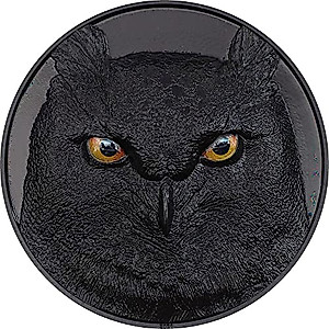 2021 DE Hunters by Night PowerCoin Eagle Owl 5 Oz Silver Coin 20$ Palau 2021 Proof