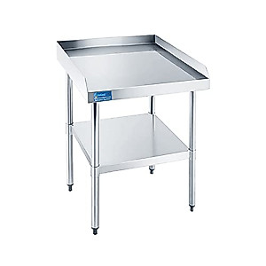 AmGood Commercial Work Table with Backsplash and Sidesplashes | Height: 35" | Stainless Steel Prep Table for Kitchen, Restaurant, Garage, Laundry | NSF (30" Long x 24" Deep)
