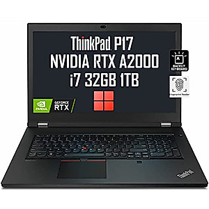 ThinkPad P17 Gen 2 17.3" FHD (Intel 8-Core i7-11800H, 32GB RAM, 1TB PCIe SSD, RTX A2000 4GB Graphics) IPS Mobile Workstation Laptop, 2 x Thunderbolt 4, Backlit Keyboard, Fingerprint, Win 11 Pro