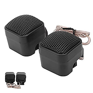 Qqmora Car Audio Speaker, 2pcs 500W 4ohms High Power Stereo Speaker Hi-Fi Silk Film Tweeter Car Audio System Universal with 4pcs Mounting Screws