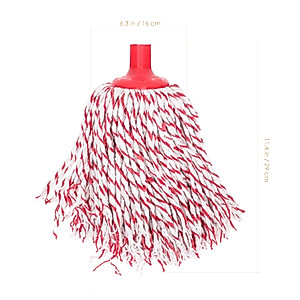 Zerodeko Wet Mop Replacement Heads Clean Mop Head Household Mop Head Mop Scrubbing Pad Fregonas De Limpieza para Pisos Floor Mop Heads Pen Mandrel Rope Mop Head Cloth Sponge Lip Gloss