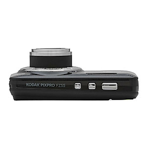 Kodak PIXPRO Friendly Zoom FZ55 Digital Camera (Black) Bundle with Case for Compact Cameras, and Kodak 32GB Class 10 UHS-I U1 SDHC Memory Card (3 Items)
