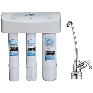 Whirlpool WHEMBF Replacement Filter Set Fits WHAMBS5 & WHEMB40 Filtration Systems | Extra Long Life | Easy to Replace UltraEase Filter Cartridges | 1 Count (Pack of 1), White